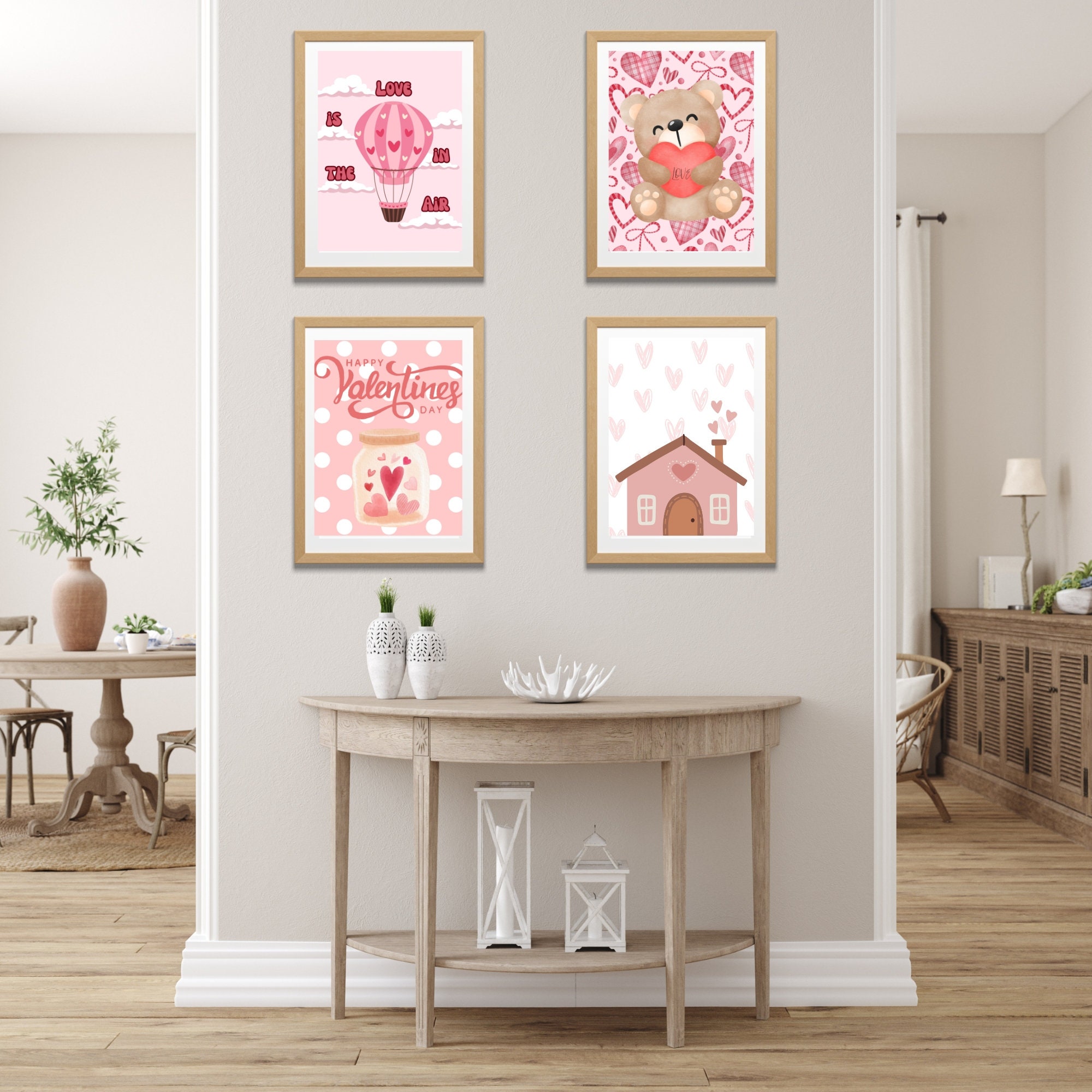 10 Printables, Valentines Day Decor Set,valentine Party Decor, Wall Art ...