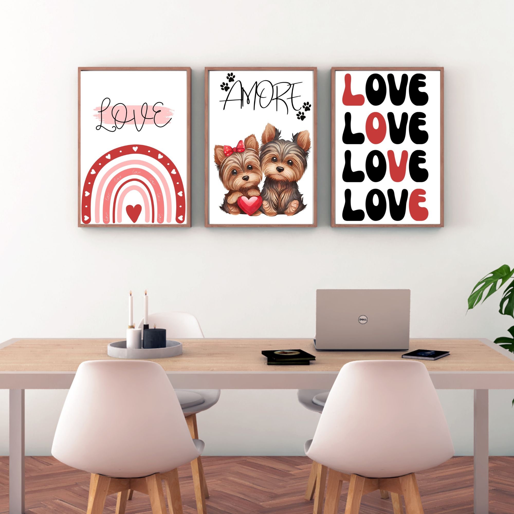 10 Printables, Valentines Day Decor Set,valentine Party Decor, Wall Art ...