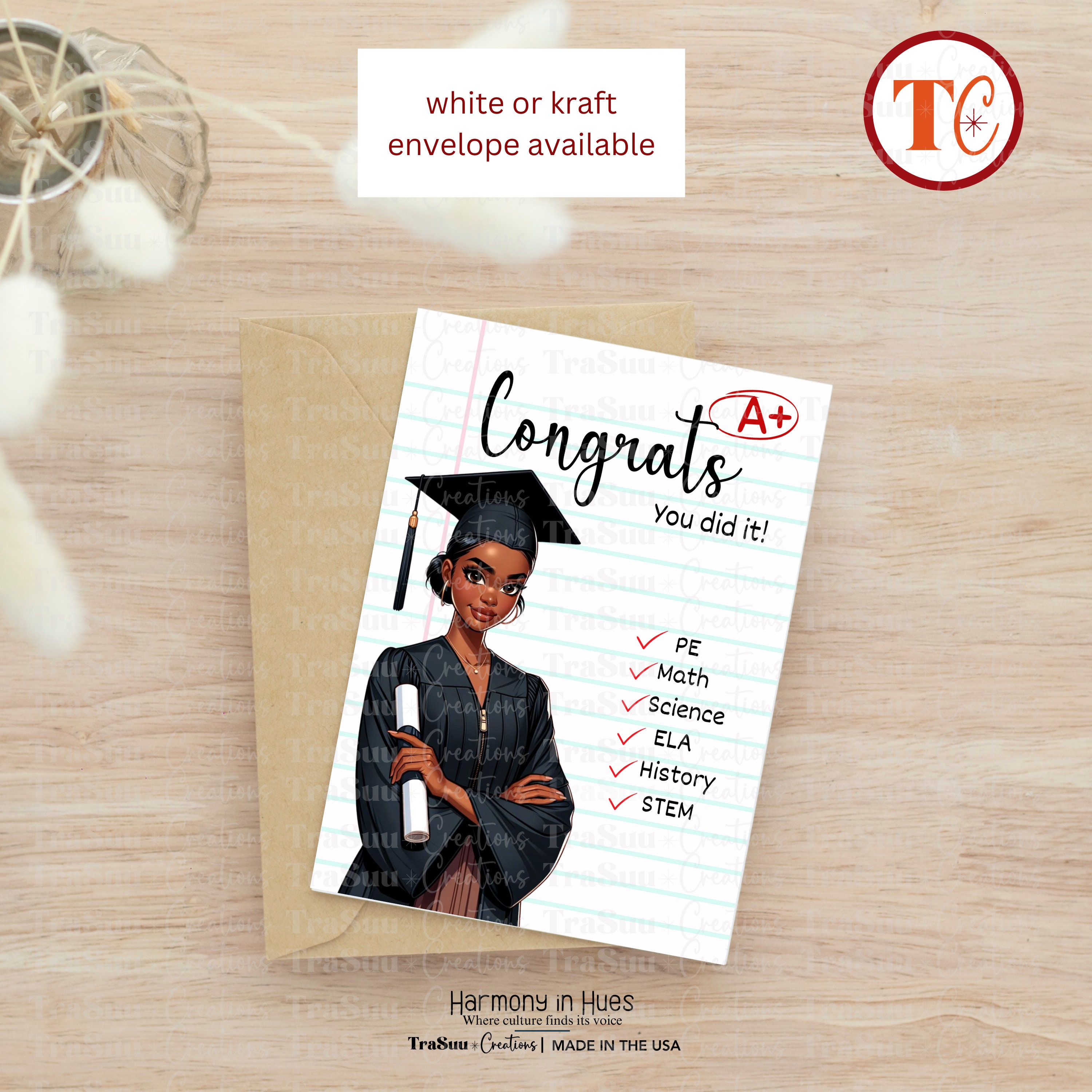 Congrats Card | Congratulations | Graduation | Graduation Card | Black ...