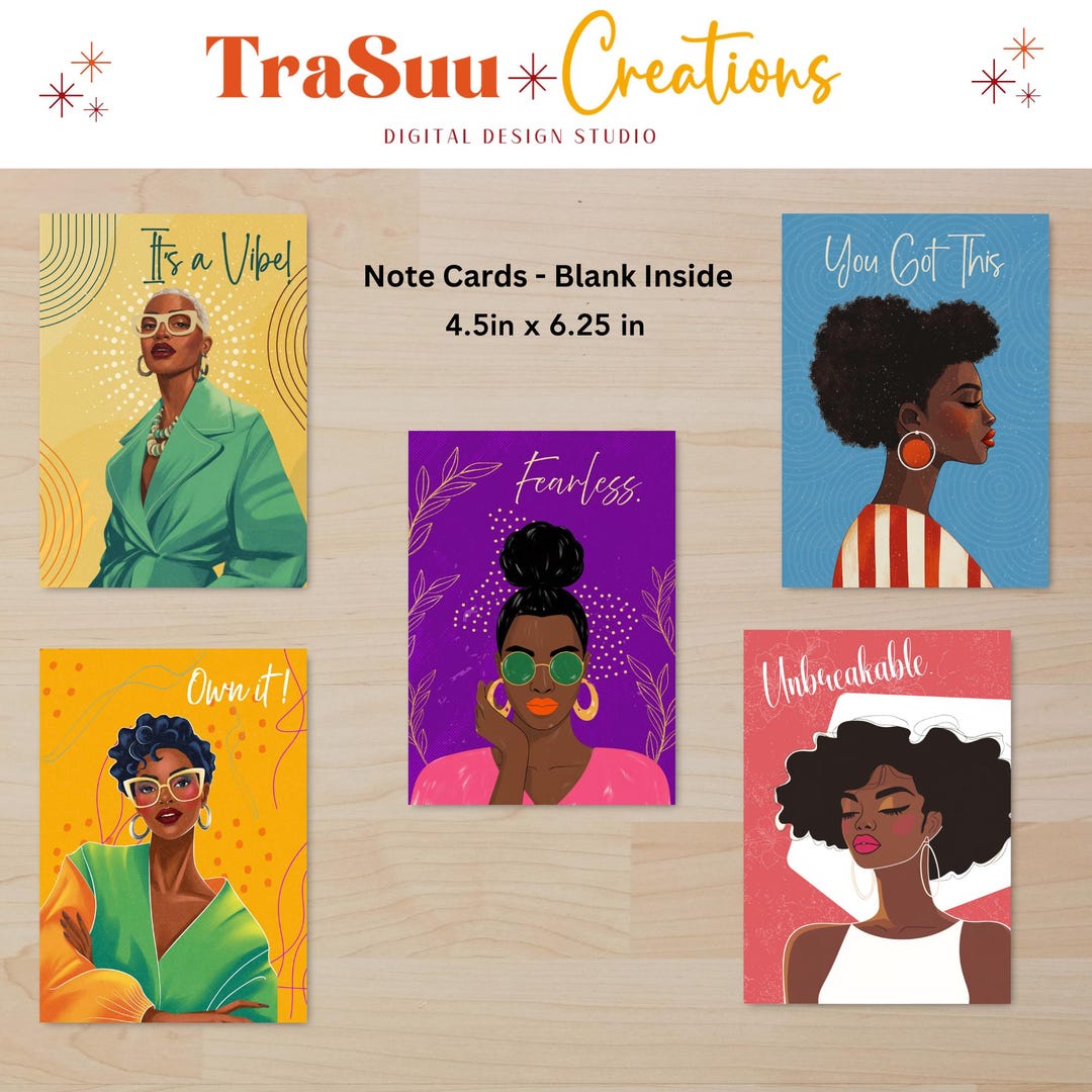 Note Cards | Cards for African American Women | Black Girl Magic Cards ...