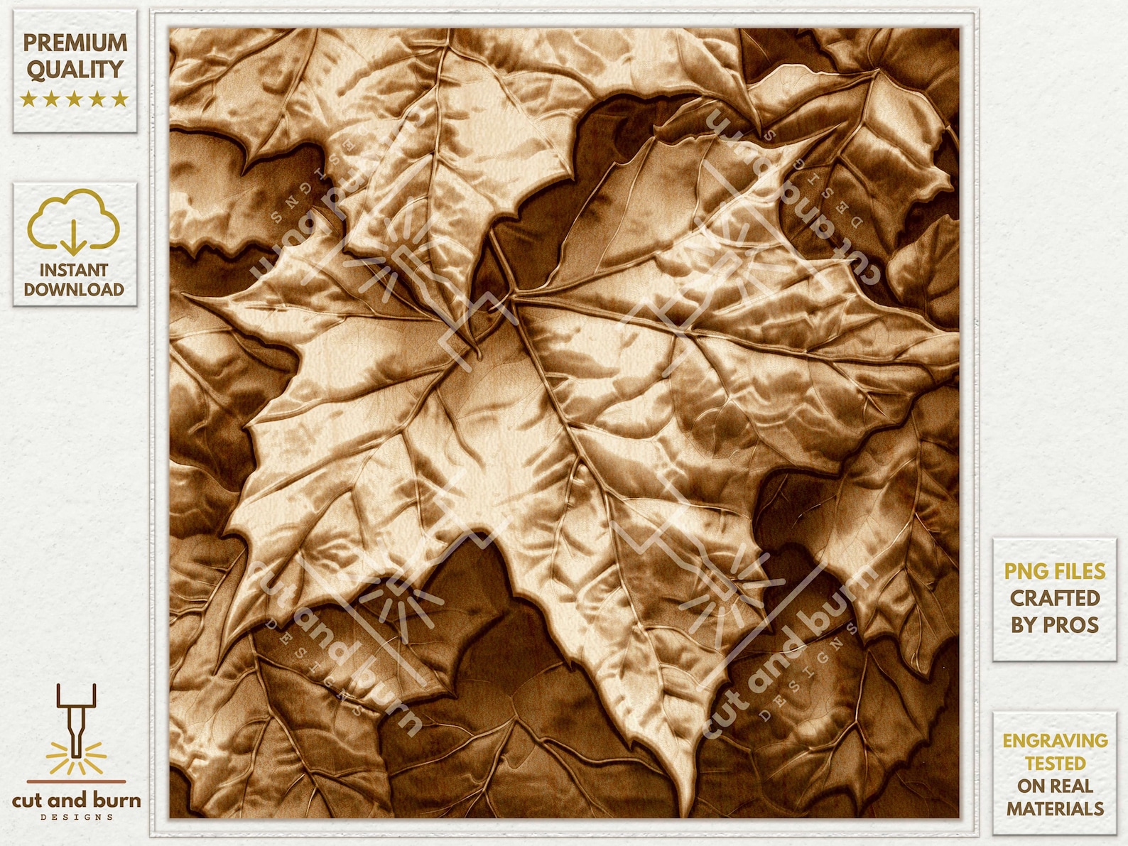 PNG Files Made for Laser Engrave | Leaf, Leaves, Maple, Autumn, Fall ...