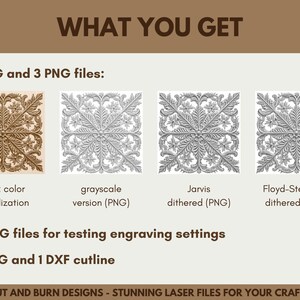 Laser Burn Snowflakes PNG for 3D Illusion Engrave, Laser Ready, Digital ...