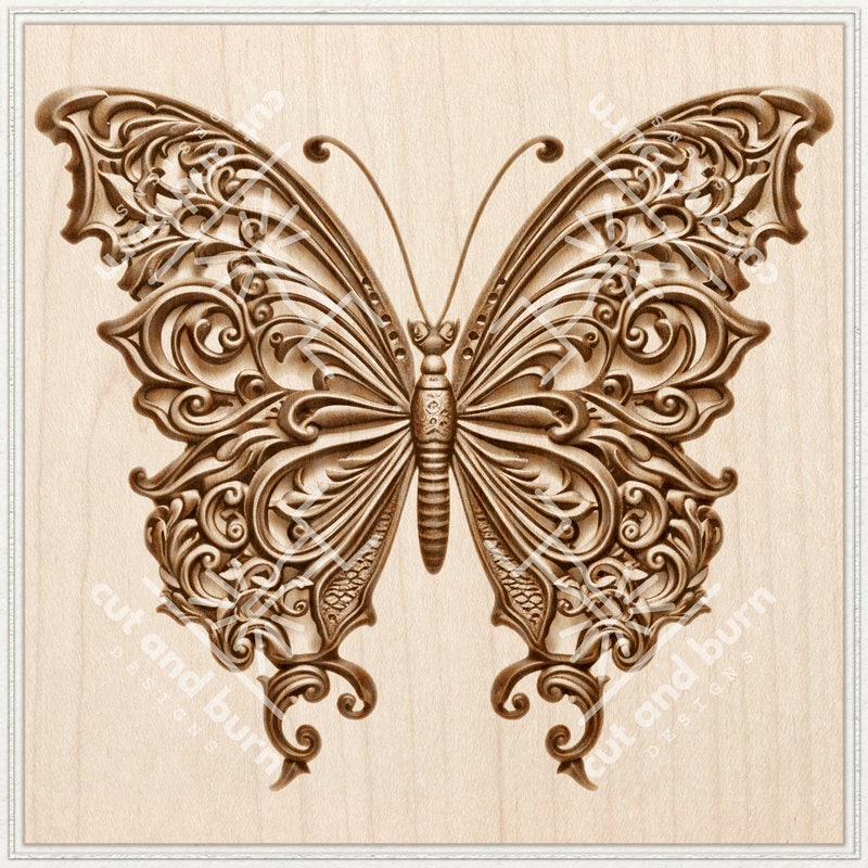 Butterfly Engraving - Etsy