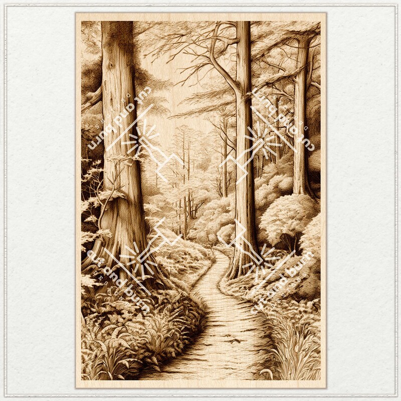 Trees Path - Etsy