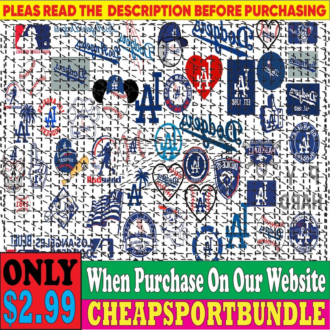 La-dodgers Baseball Team Svg La-dodgers Svg Bundle 55 Files - Etsy