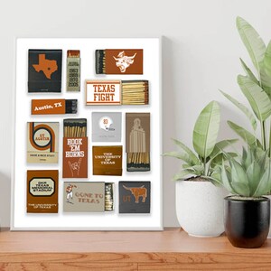 University of Texas Collage Vintage Austin Print PNG Download - Etsy