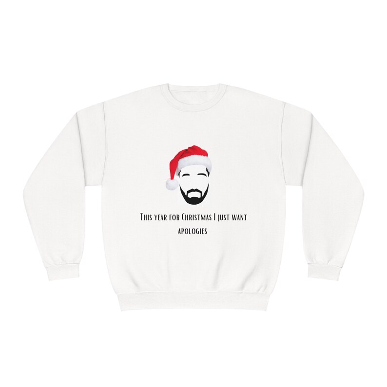 Drake Redemption Lyrics Crewneck-holiday Edition - Etsy