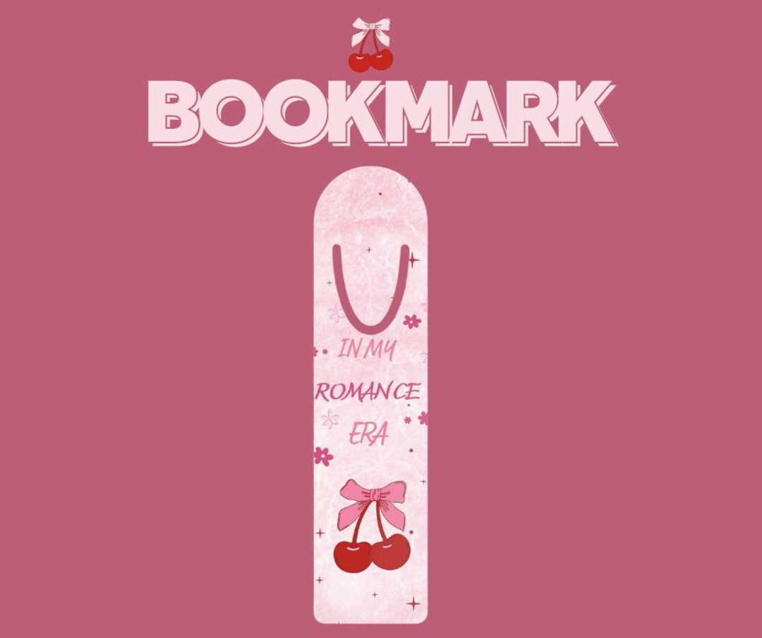 Cherry Bookmark - 'in My Romance Era' - Reader Gift - Etsy