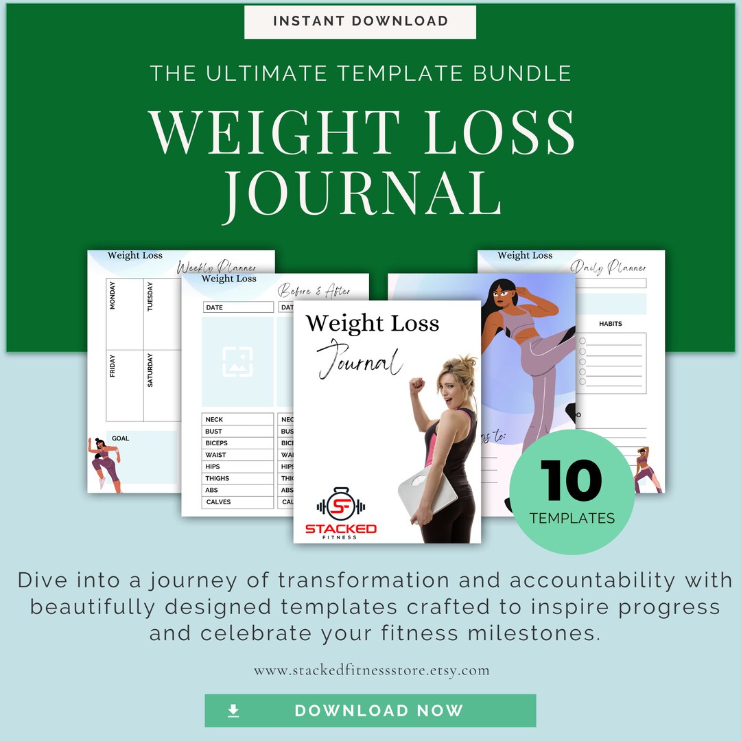 Weight Loss Journal Template Pack: Unlock Your Weight Loss Success ...