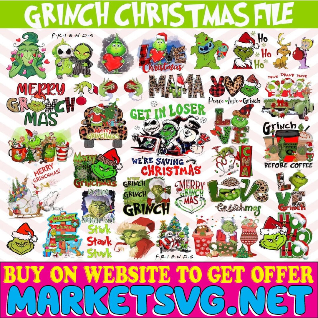 230 Files the Grnich Png Bundle Merry Grnichmas Png Retro - Etsy