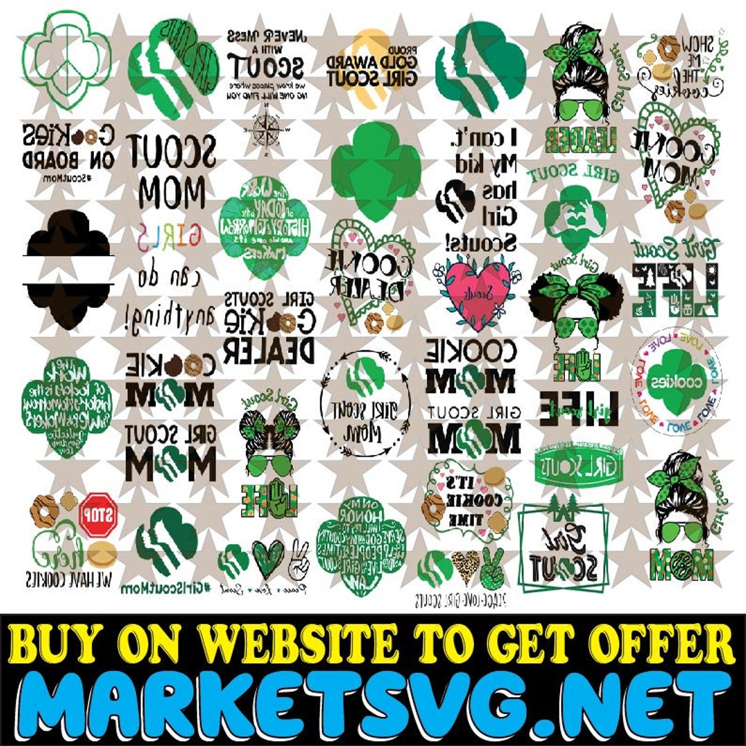 Girl Scouts Svg Bundle Girl Scout Mom Girl Scouts Logo Girl Etsy