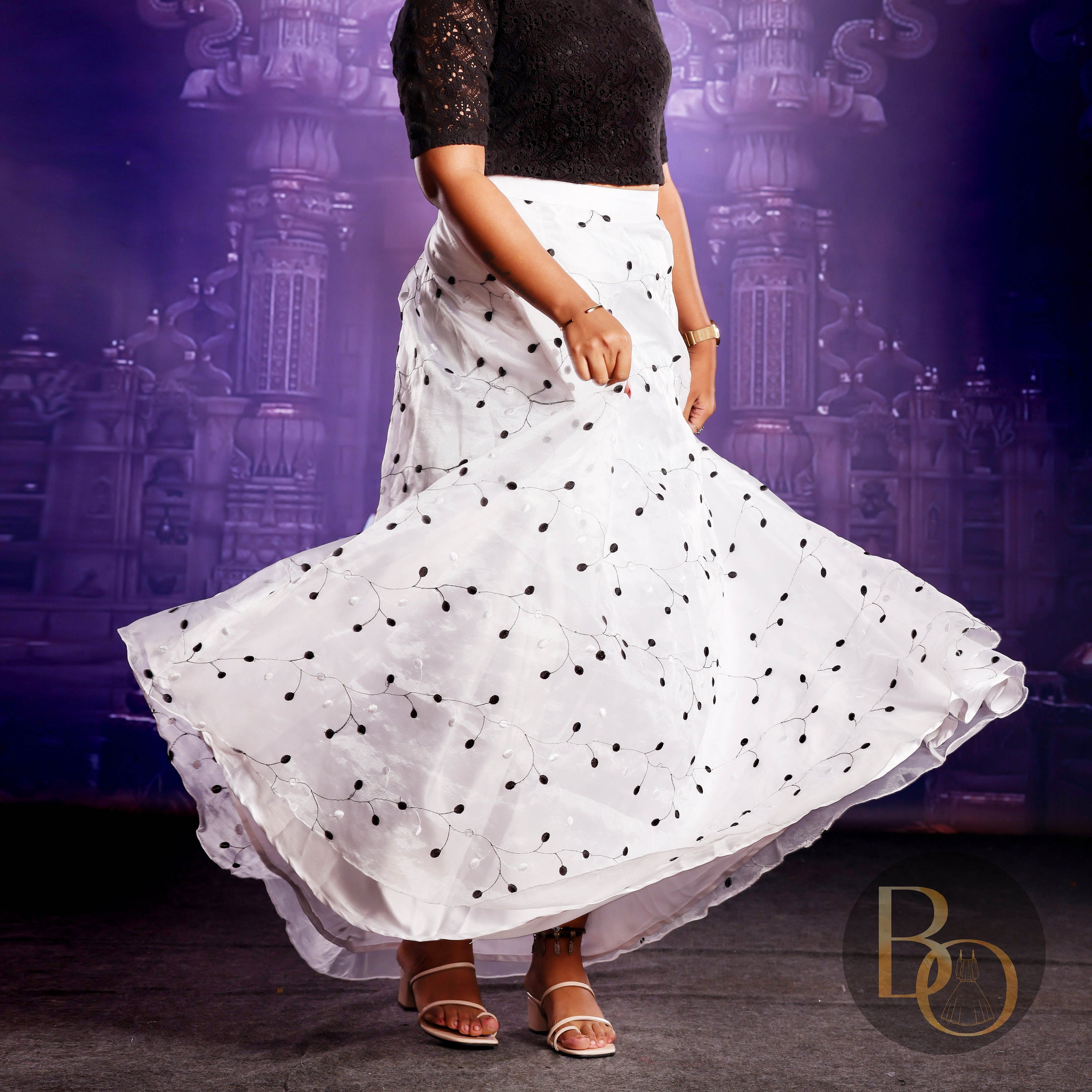 Custom Modern Women Skirt for Christmas Organza Skirt for Women ...