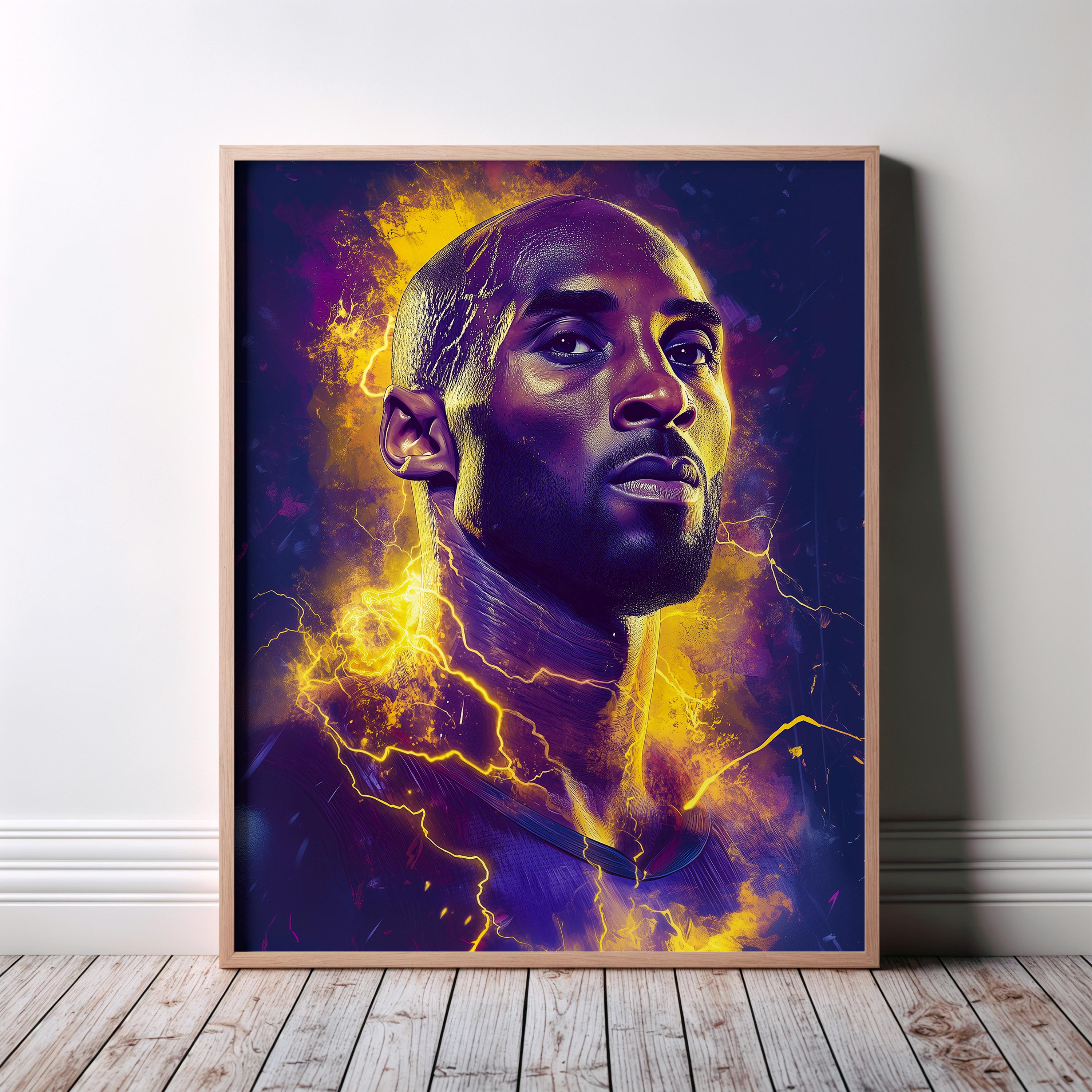 Kobe Bryant Poster, Kobe Bryant Print, Kobe Bryant Wall Art, Basketball ...