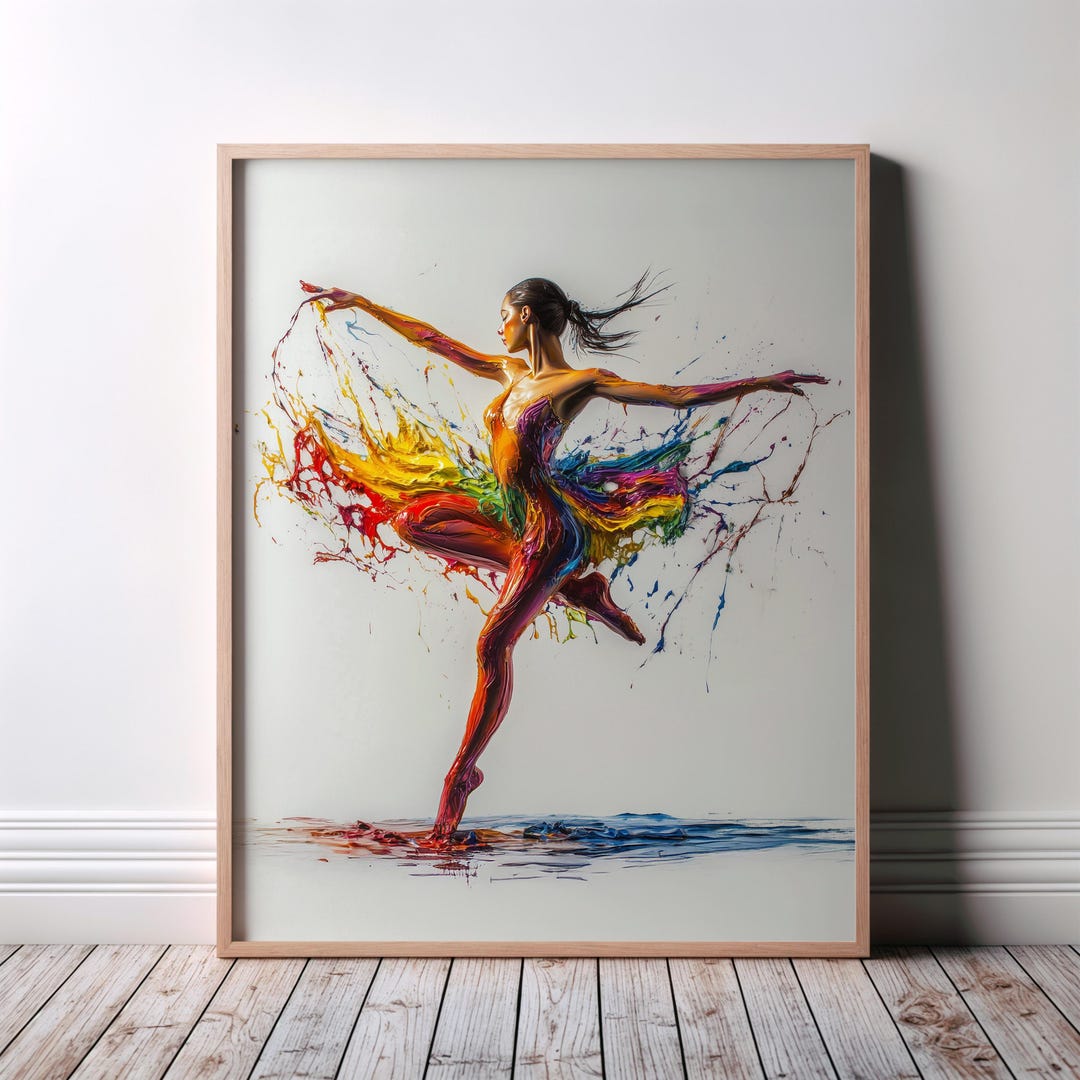 Ballet Wall Art, Dance Wall Art, Ballerina Wall Art, Modern Dance Art ...