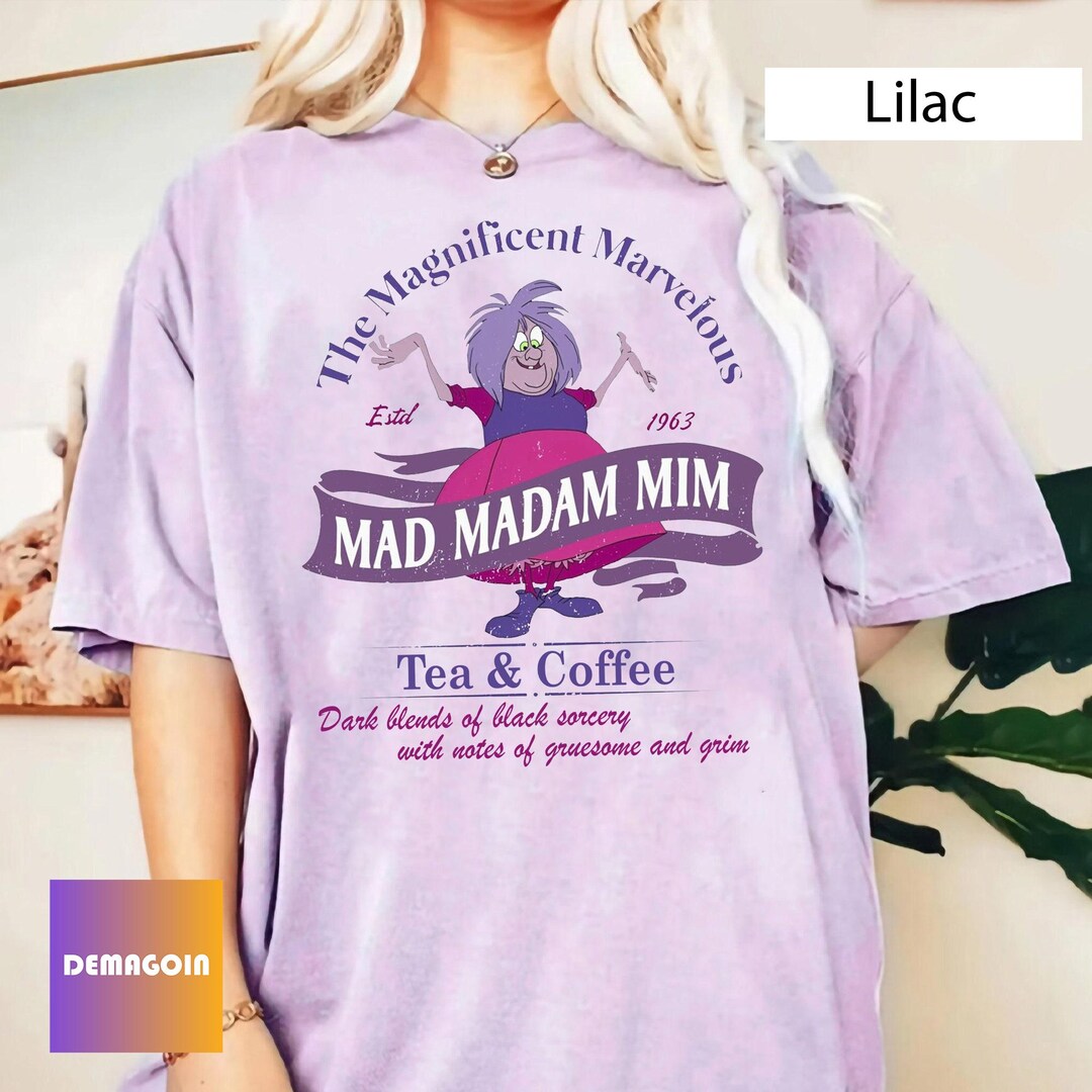 Disney Mad Madam Mim Shirt, Mad Madam Mim Tea Coffee Shirt, Sword in ...