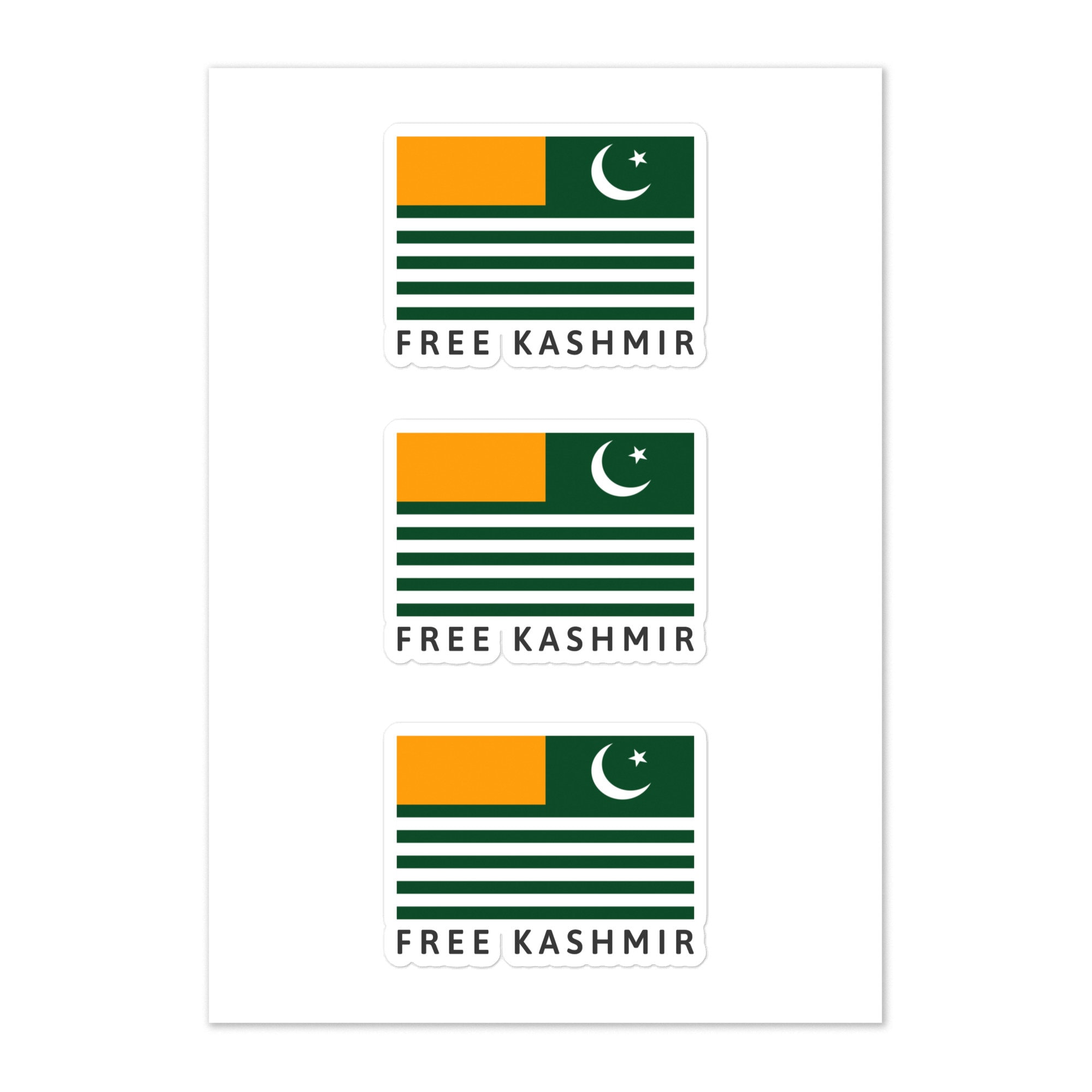 Free Kashmir Sticker Pack, Kashmir Flag Sticker - Etsy