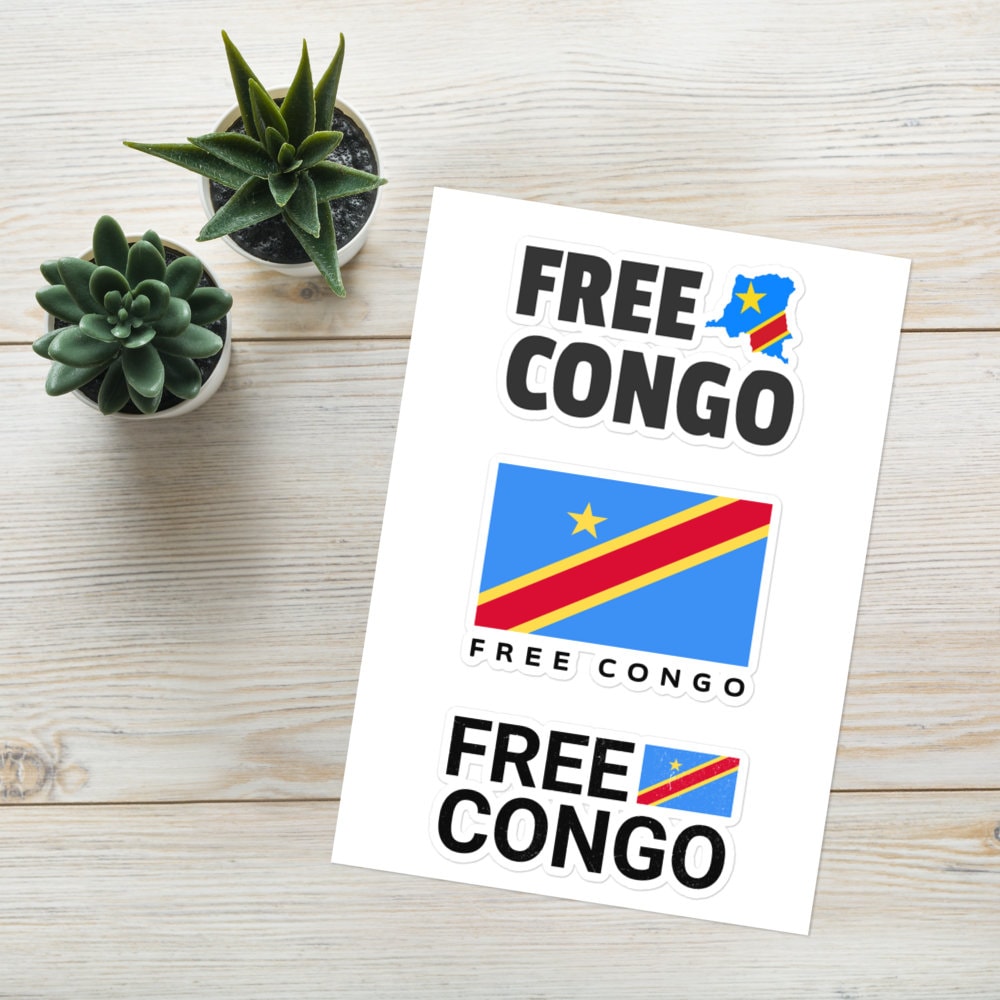 Free Congo Sticker Pack, Congo Flag Support, Save Congo, Congolese ...