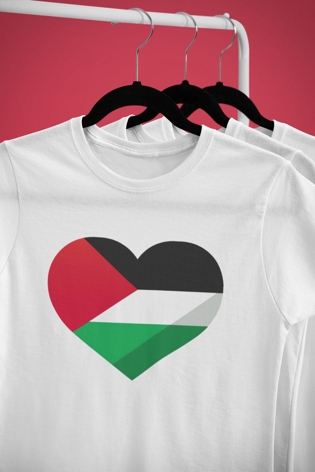 Palestinian Heart Tee, Palestine Heart T-shirt, Palestine Love Tee ...