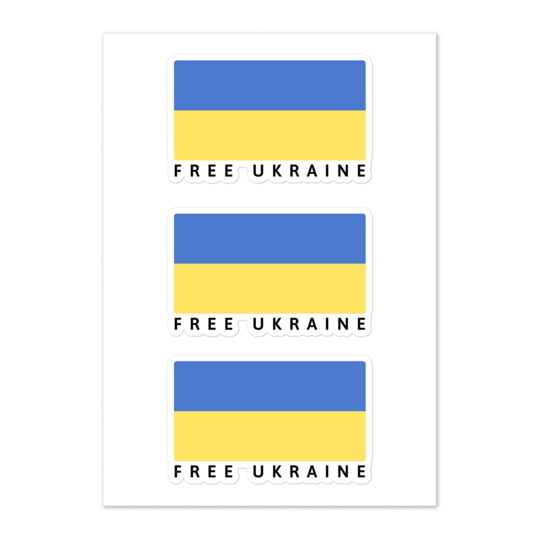 Free Ukraine Sticker Pack, Ukraine Flag Sticker - Etsy