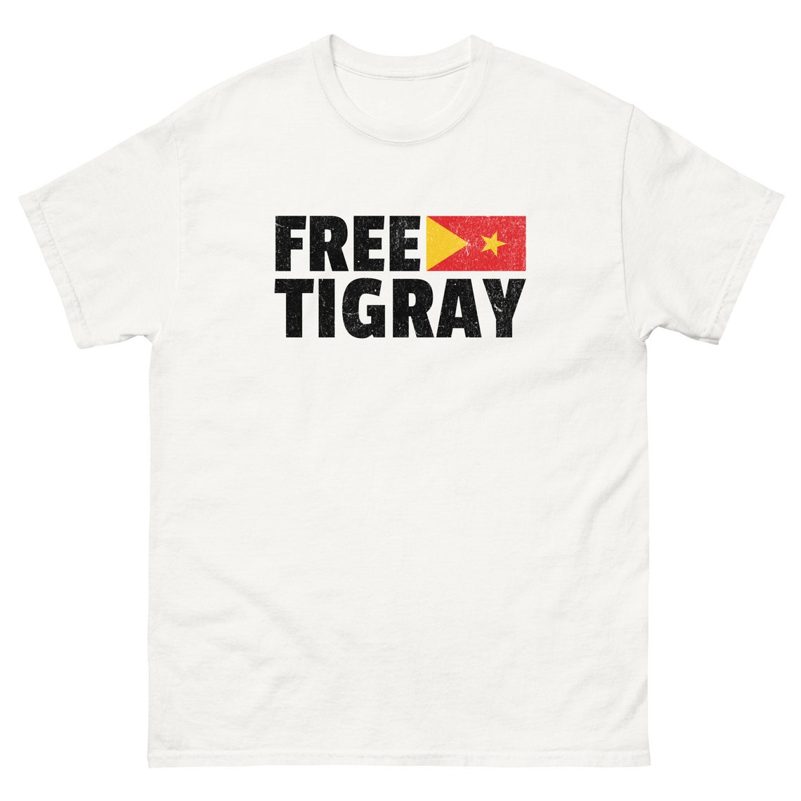 Free Tigray Tee, Tegaru Flag T-shirt, Support Tigray, Stand With Tigray ...