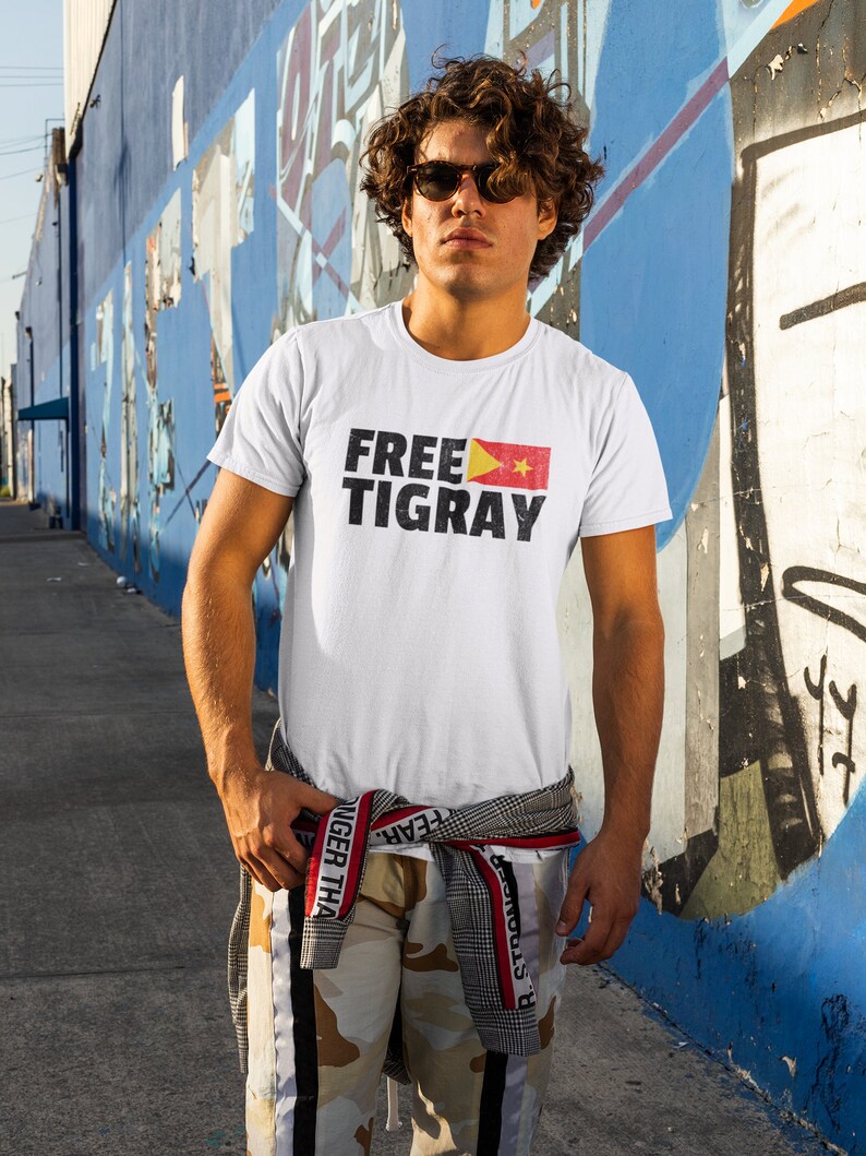 Free Tigray Tee, Tegaru Flag T-shirt, Support Tigray, Stand With Tigray ...
