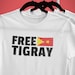 Free Tigray Tee, Tegaru Flag T-shirt, Support Tigray, Stand With Tigray ...