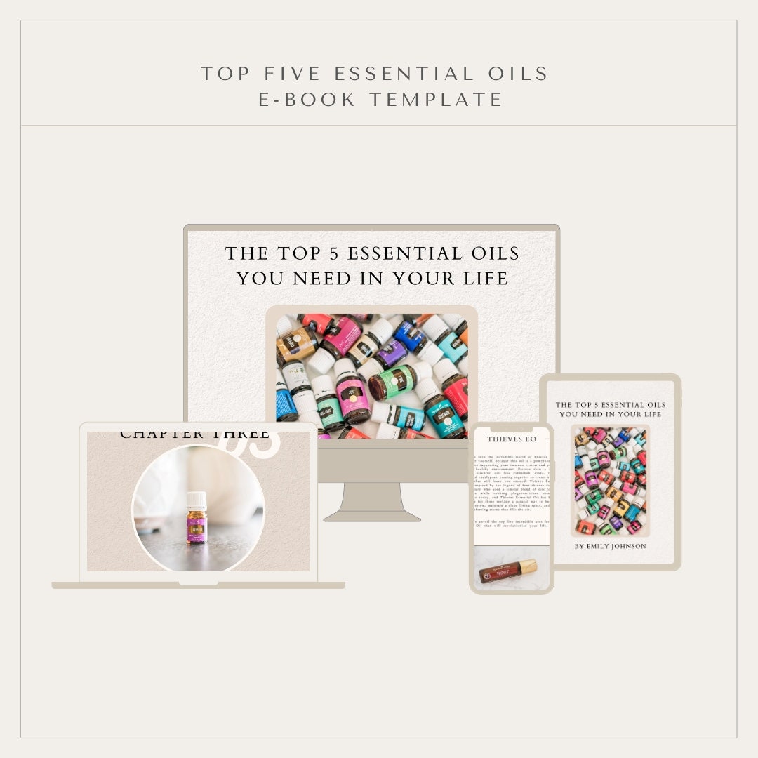 Top 5 Essential Oils Guide Canva Template for Young Living Brand ...