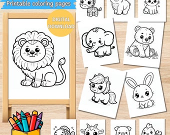 52 Easy Coloring Pages for Kids, Toddlers, Preschoolers Toddlers ...