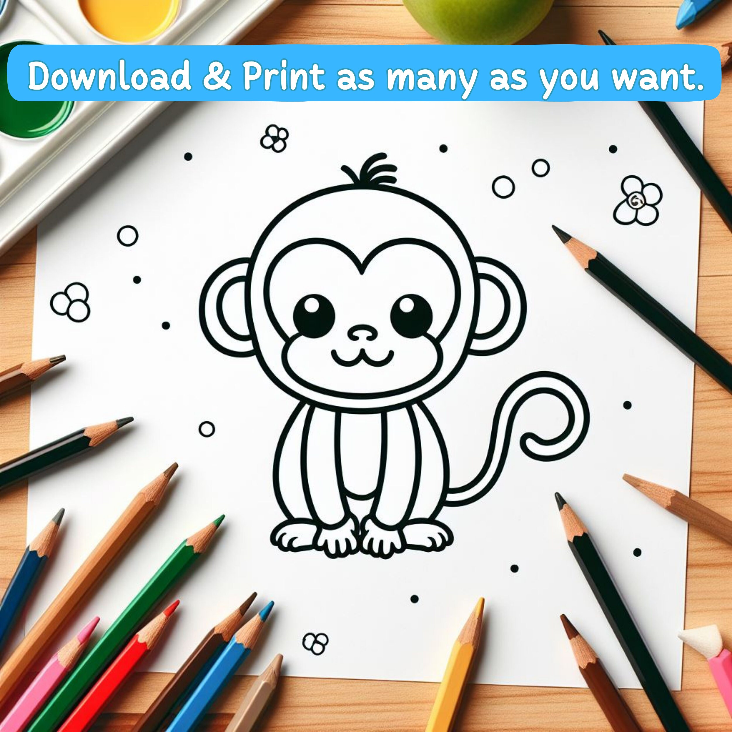 52 Easy Coloring Pages for Kids, Toddlers, Preschoolers Toddlers ...