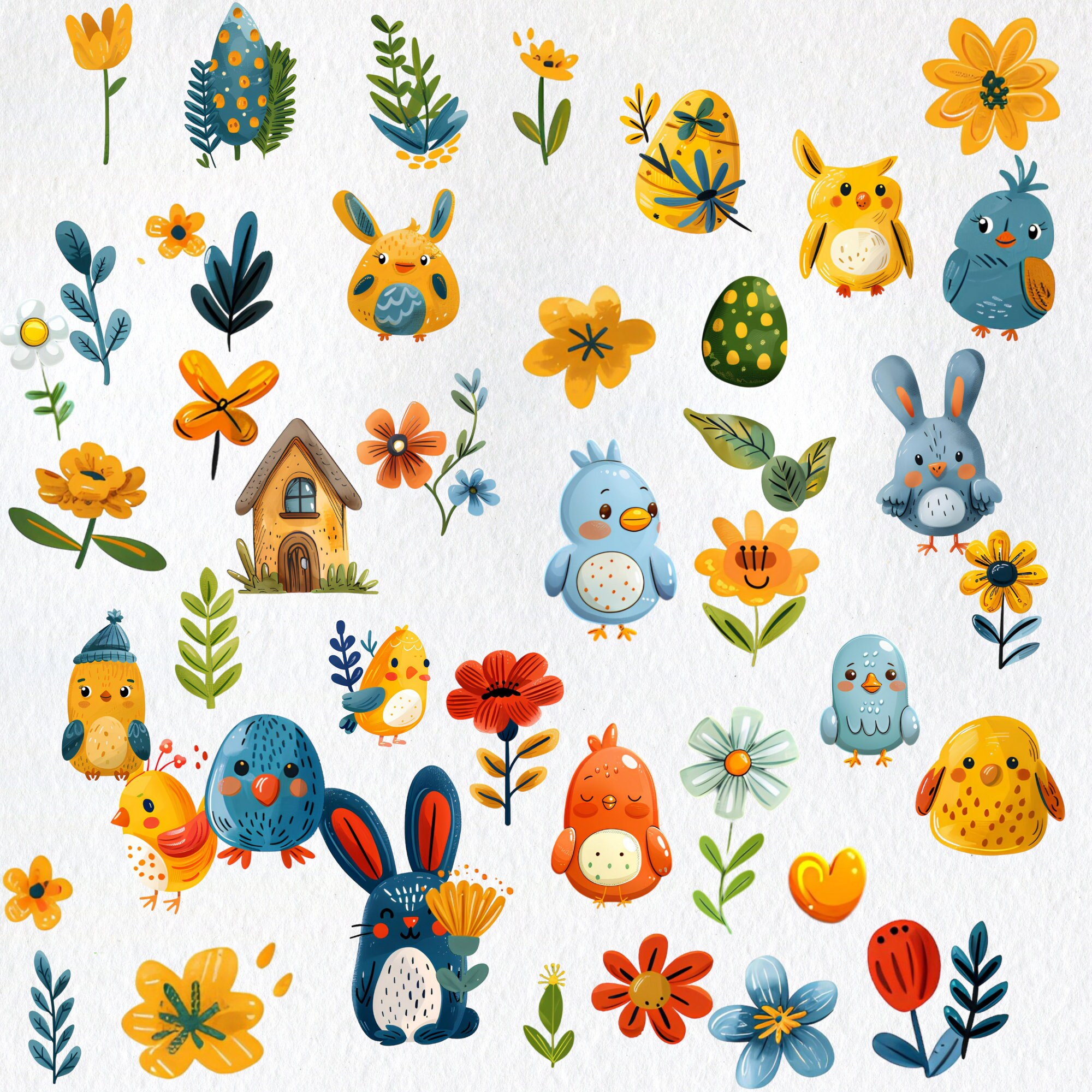 Kid Doodle Clipart, Cute School Clipart, Easter Clipart Spring Clipart ...