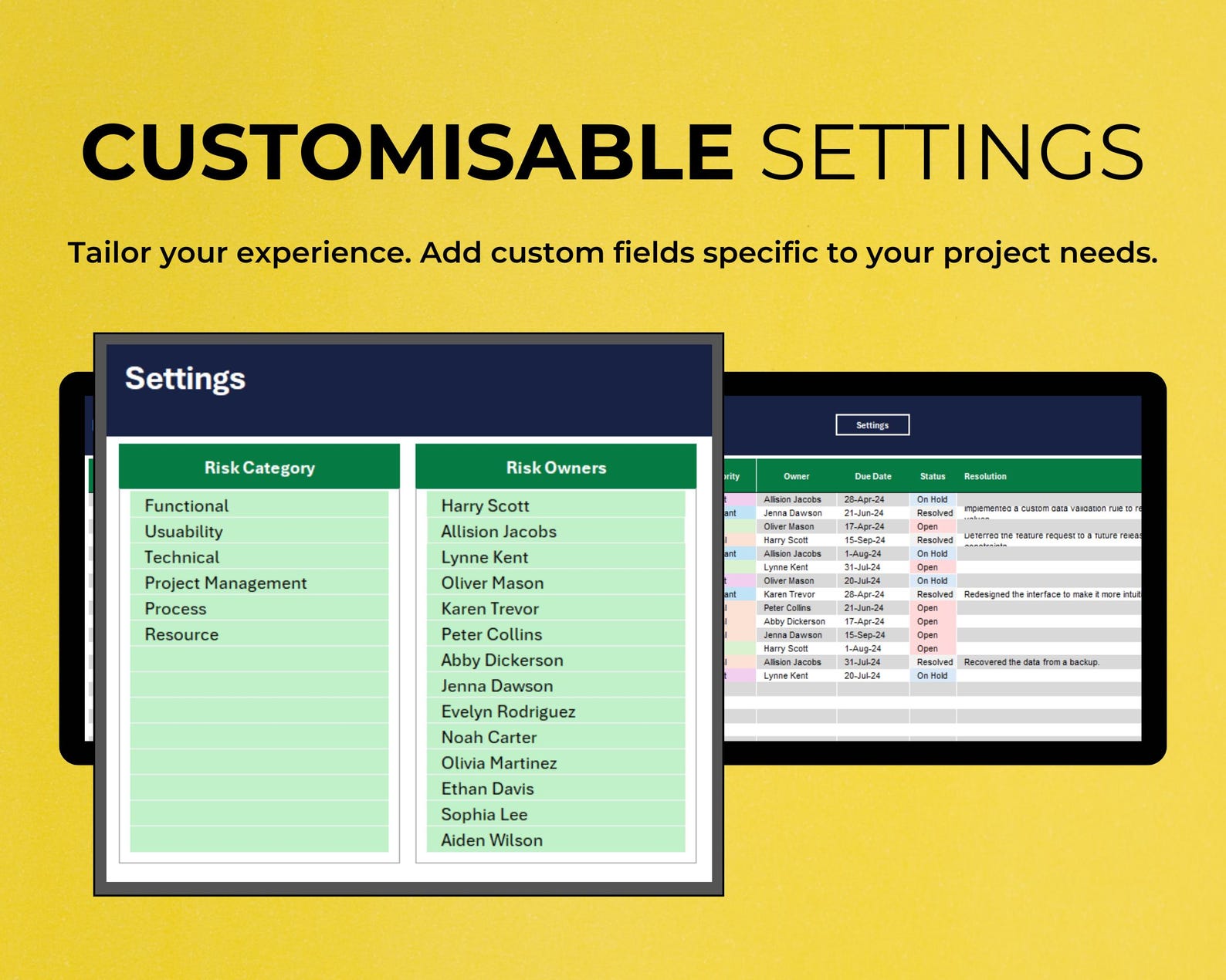 Issue Management Tool | Project Management | Issue Log | Project ...