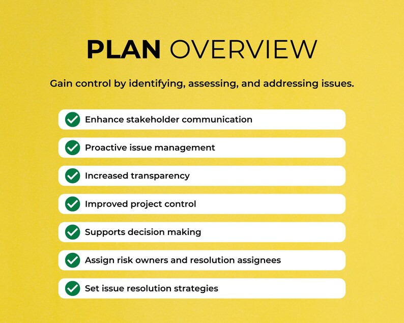 Issue Management Tool | Project Management | Issue Log | Project ...