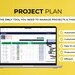 Automated Project Management Gantt Chart | Project Planner | Project Timeline | Task Tracker ...