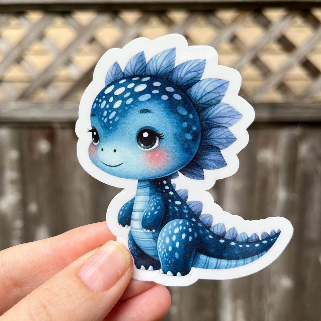 Dinosaur Sticker, Laptop Decal, Prehistoric Animal Sticker for Water ...