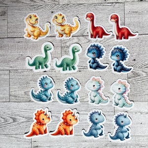 Dinosaur Stickers, Party Favor for Dino Party, Adorable Sticker for Kid ...