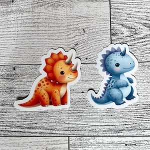 Dinosaur Stickers, Party Favor for Dino Party, Adorable Sticker for Kid ...