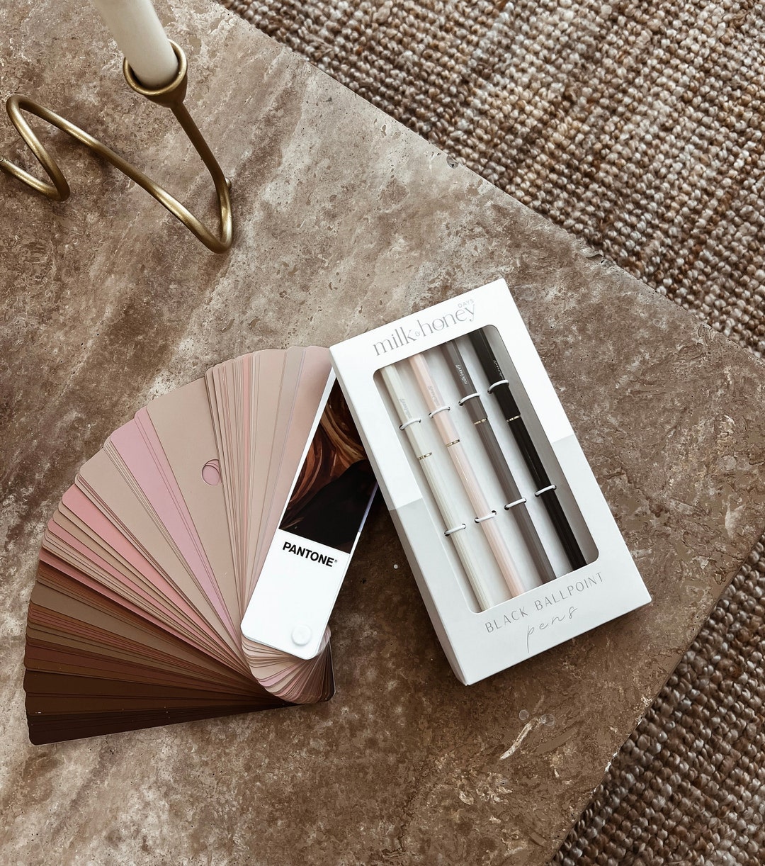 Neutral Minimalistic Pen Set, Luxury Pens, Aesthetic Pens, Beige Pens ...