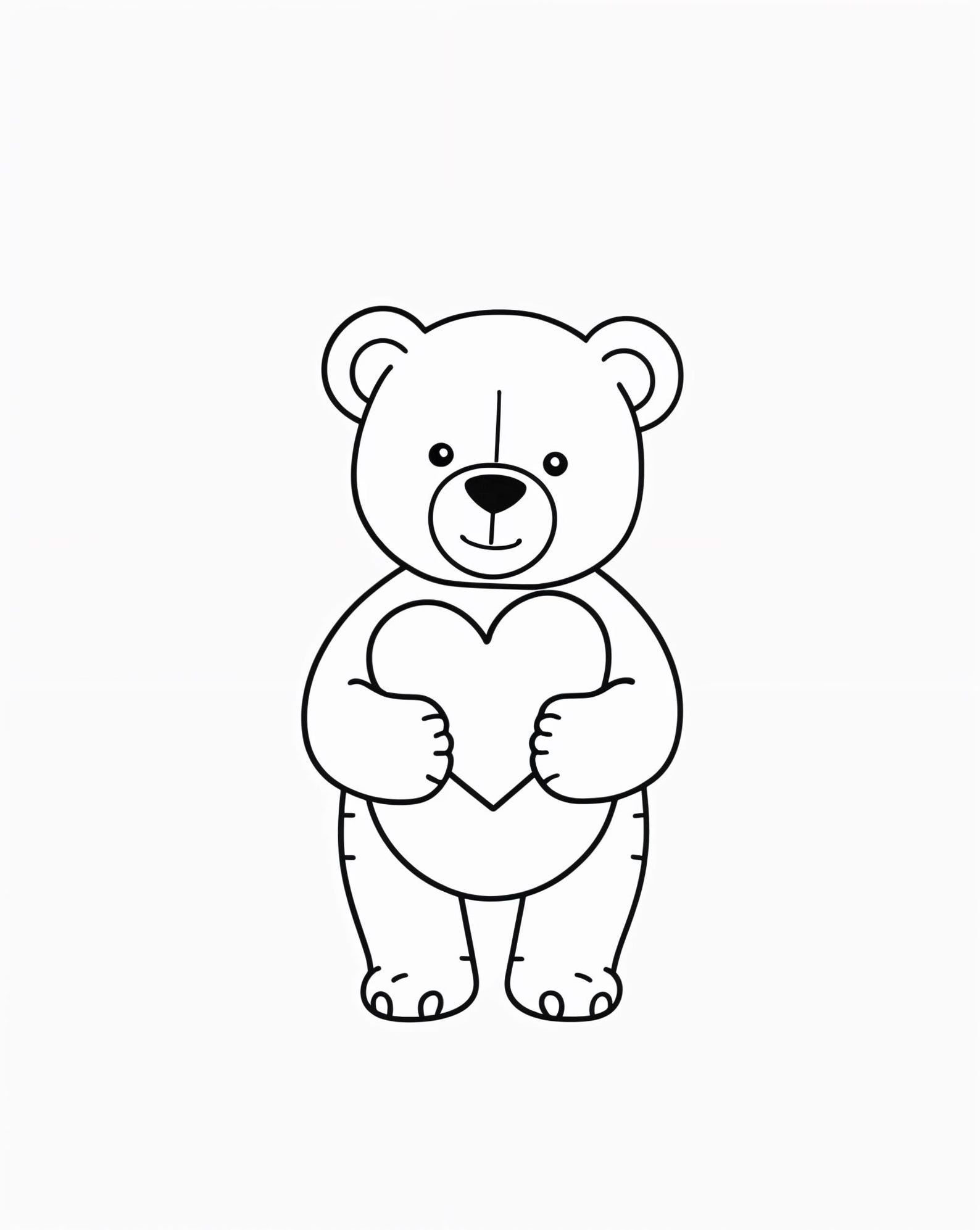 Teddy Bear Outline, Teddy Bear Svg, Teddy Bear Png, Bear Cricut, Bear ...