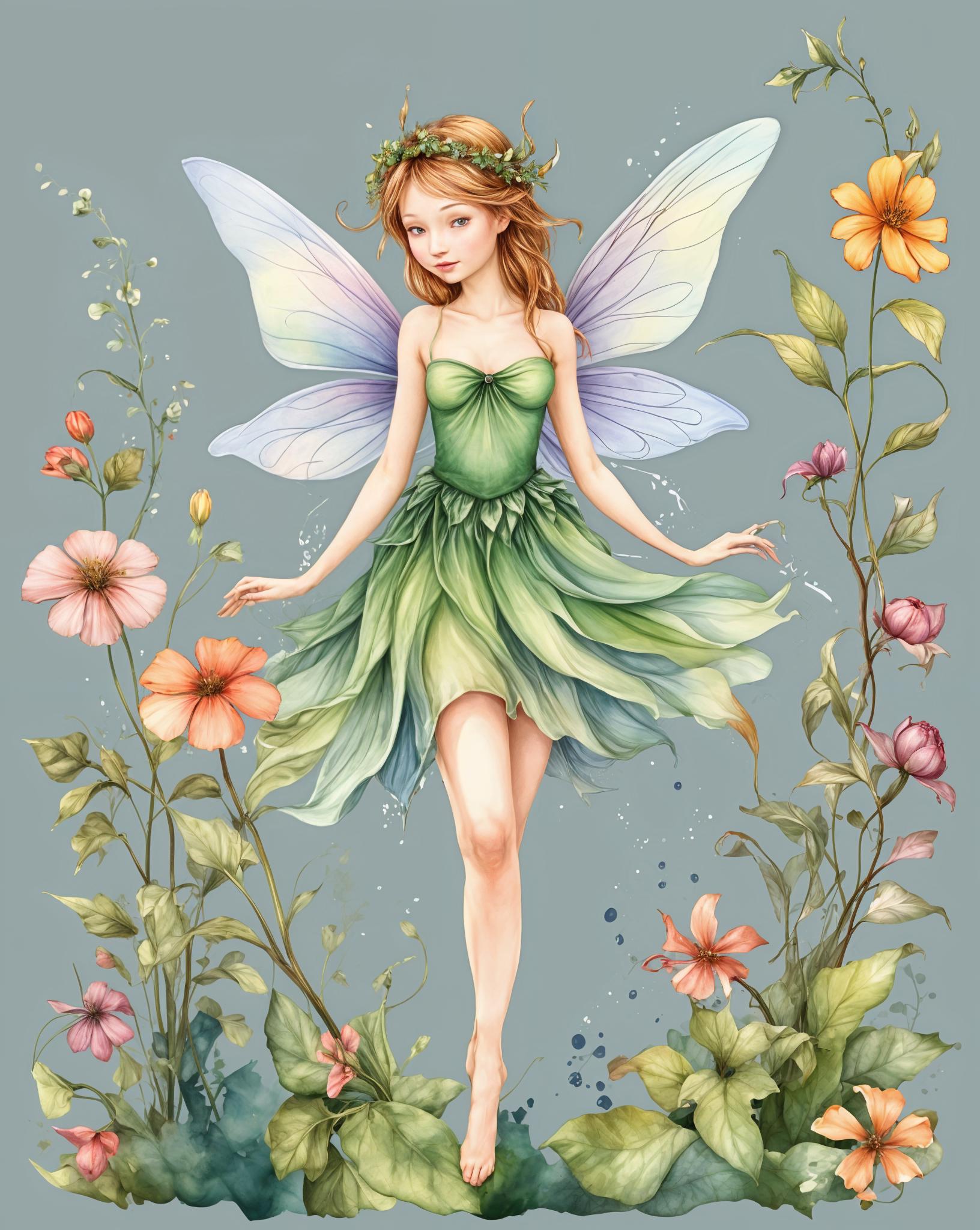 Fairy Clipart Bundle - 5 HD PNG Files | Fantasy Fairy Garden Clipart ...