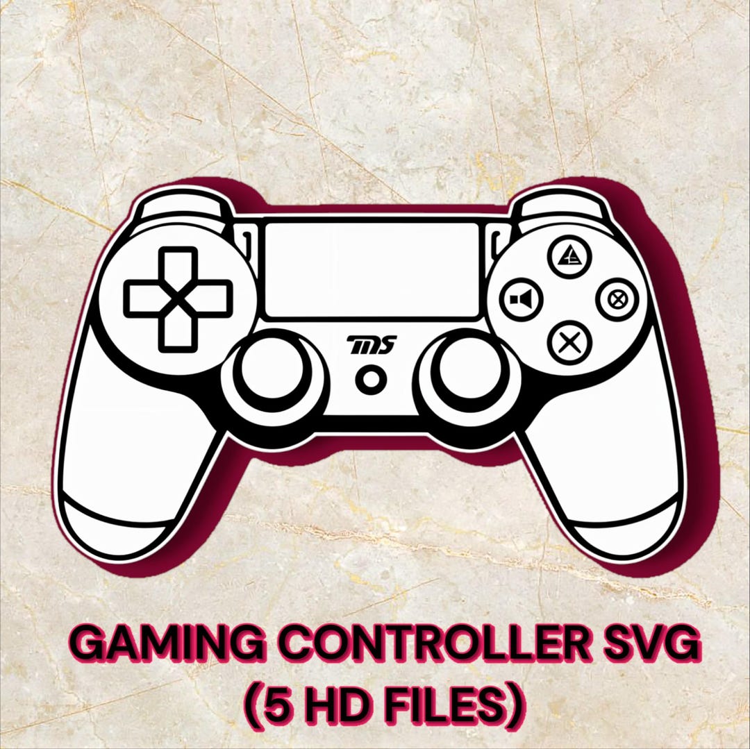 Gaming Controller SVG Bundle - 5 Unique Designs for Gamers, Cricut ...
