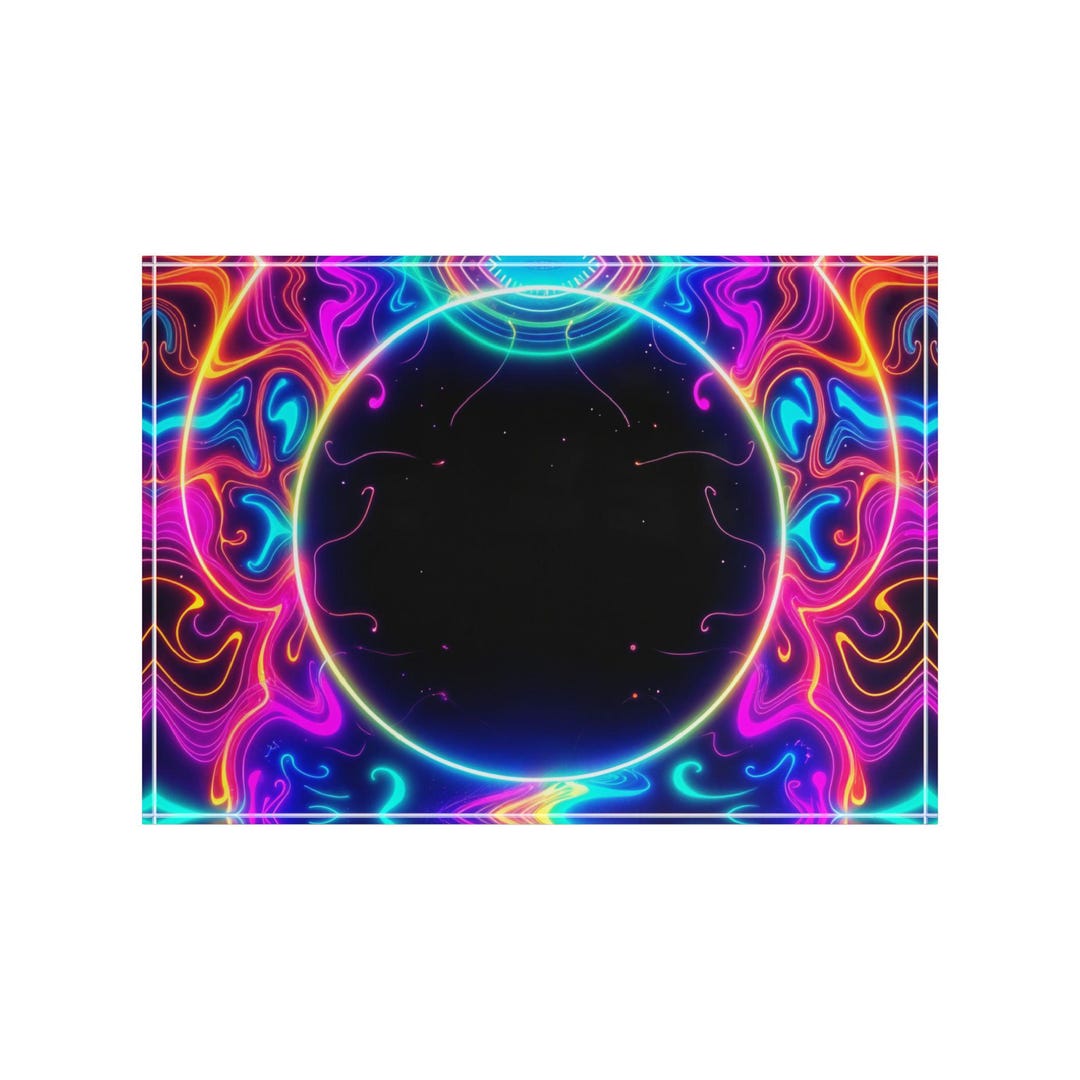 Acrylic Desk Art, Psychedelic Photo Block, Unique Home Decor, Trippy ...