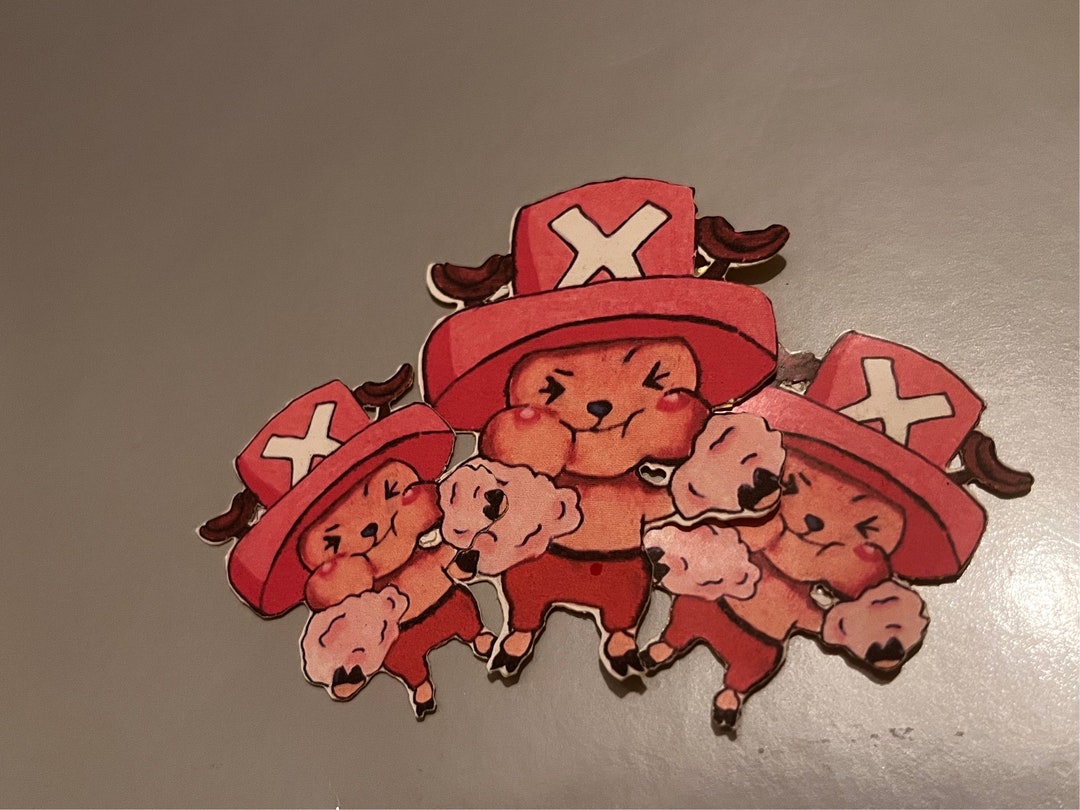 One Piece Chopper Eating Cotton Candy Sticker 3 Pieces - Etsy