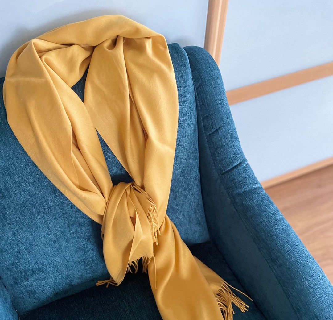 Women's Scarf Gold Scarf for Women Gift for Her, for Grandmam Winter ...