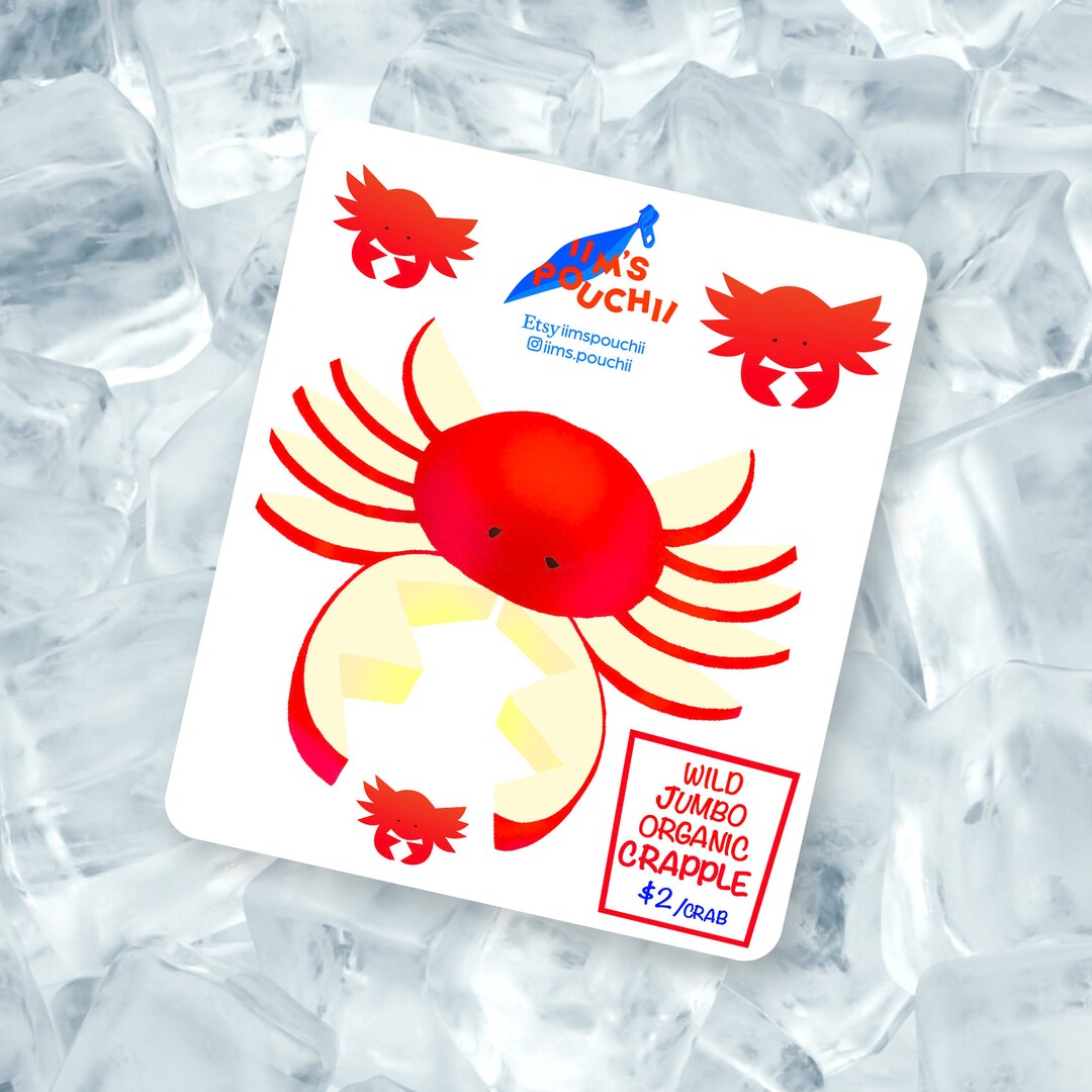 Crapple Sticker by Iim | Funny Food Sticker | Cute Aesthetic Sticker ...