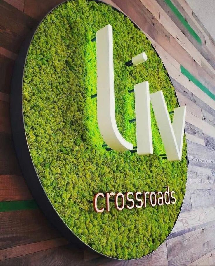 Moss Signs, Preserved Moss Art, Framed Moss Office Moss Art, Moss Walls ...