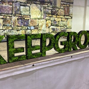 Moss Lettering, Moss Wall Art, Moss Wall, Moss Office, Moss Signs, Moss ...