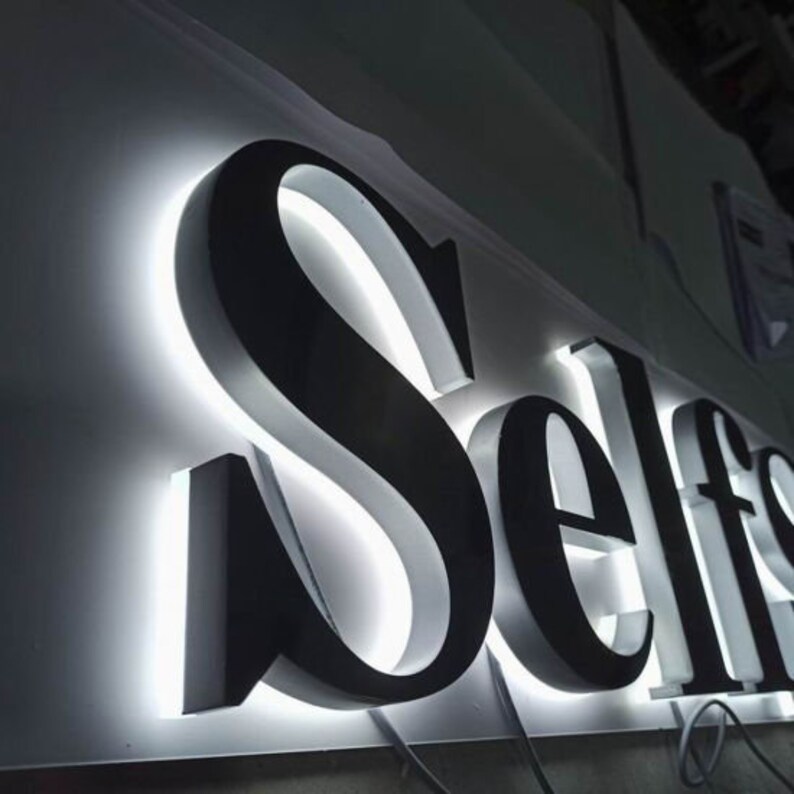 Metal Signage, Brushed Metal Logo, 3d Metal Sign, Metal Sign Custom ...