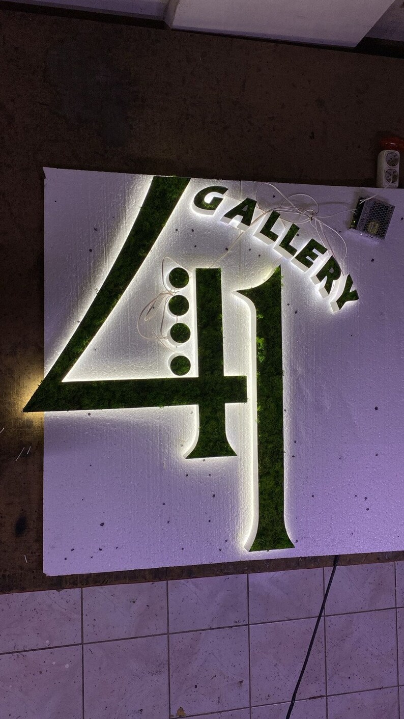 Moss Design, Moss Letter, Office Wall Moss, Wall Moss Decor, Green ...