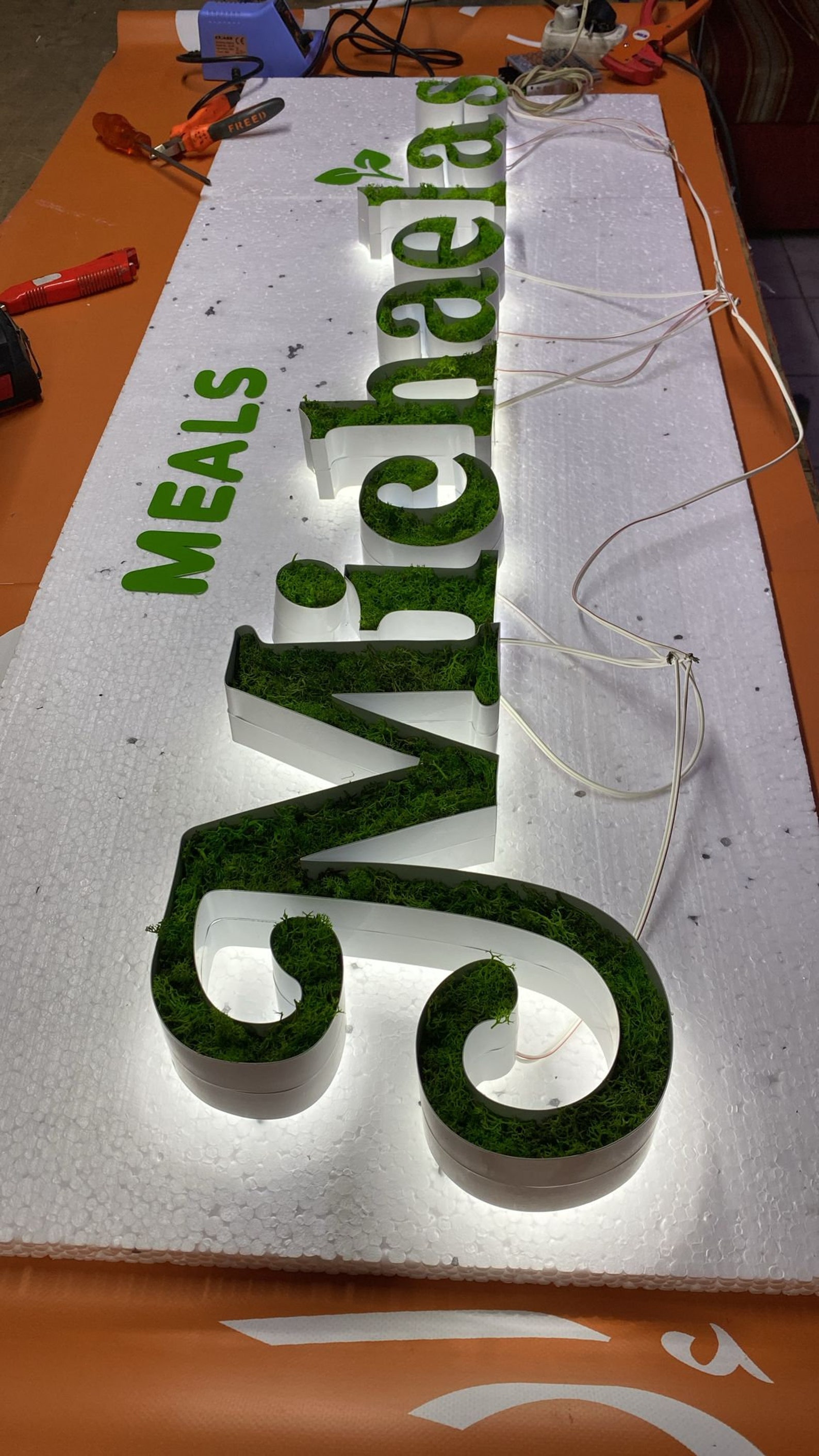Moss Lettering, Moss Wall Art, Moss Wall, Moss Office, Moss Signs, Moss ...