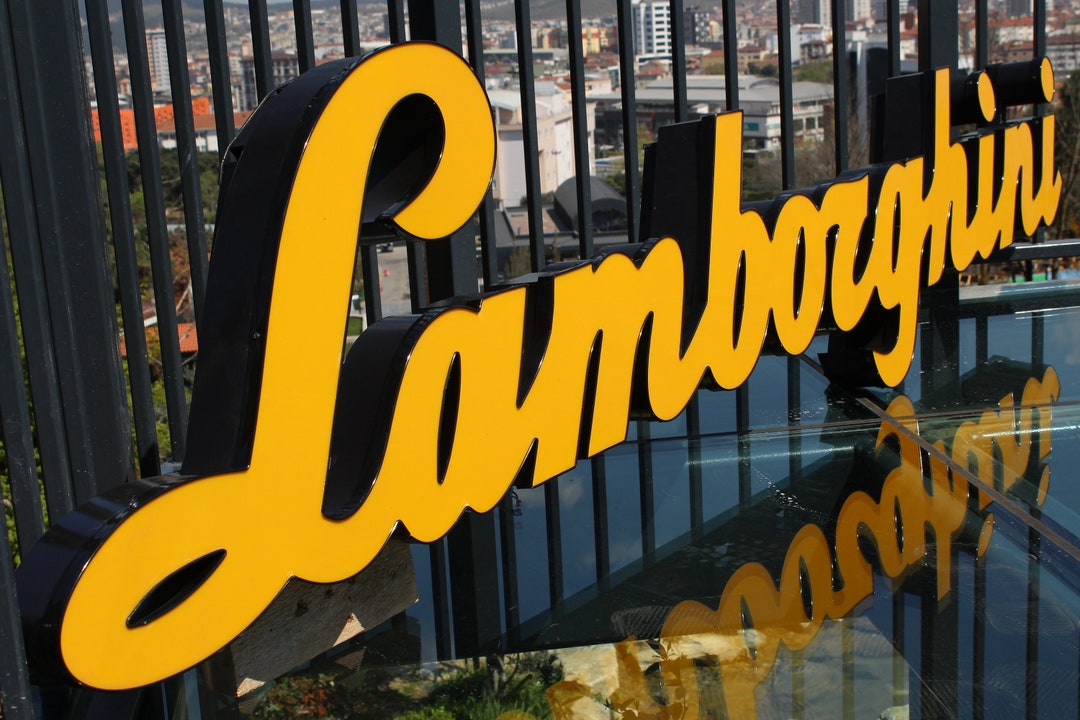 Lamborghini Sign, Lamborghini Decor, Lamborghini, Lamborghini Wall Art ...